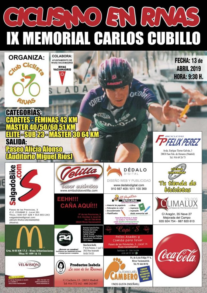 El IX Memorial Carlos Cubillo repite su cita en Rivas Vaciamadrid - El ...