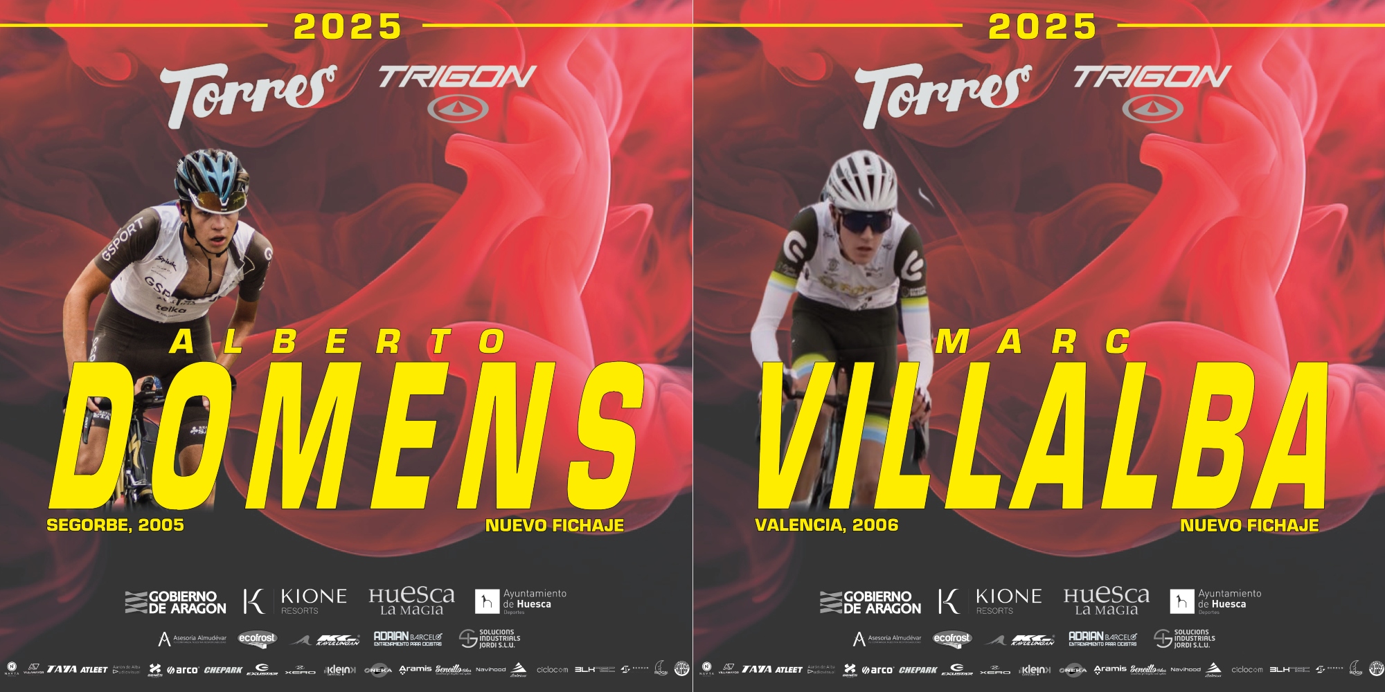 Alberto Domens y Marc Villalba, juventud levantina para Torres - Trigon en 2025 - El Pelotón