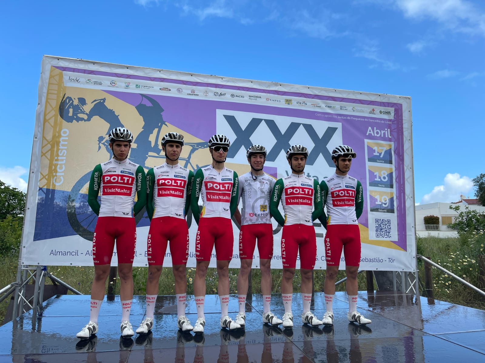 Polti VisitMalta U19 roza el pódium en la Volta ao Loulé - El Pelotón