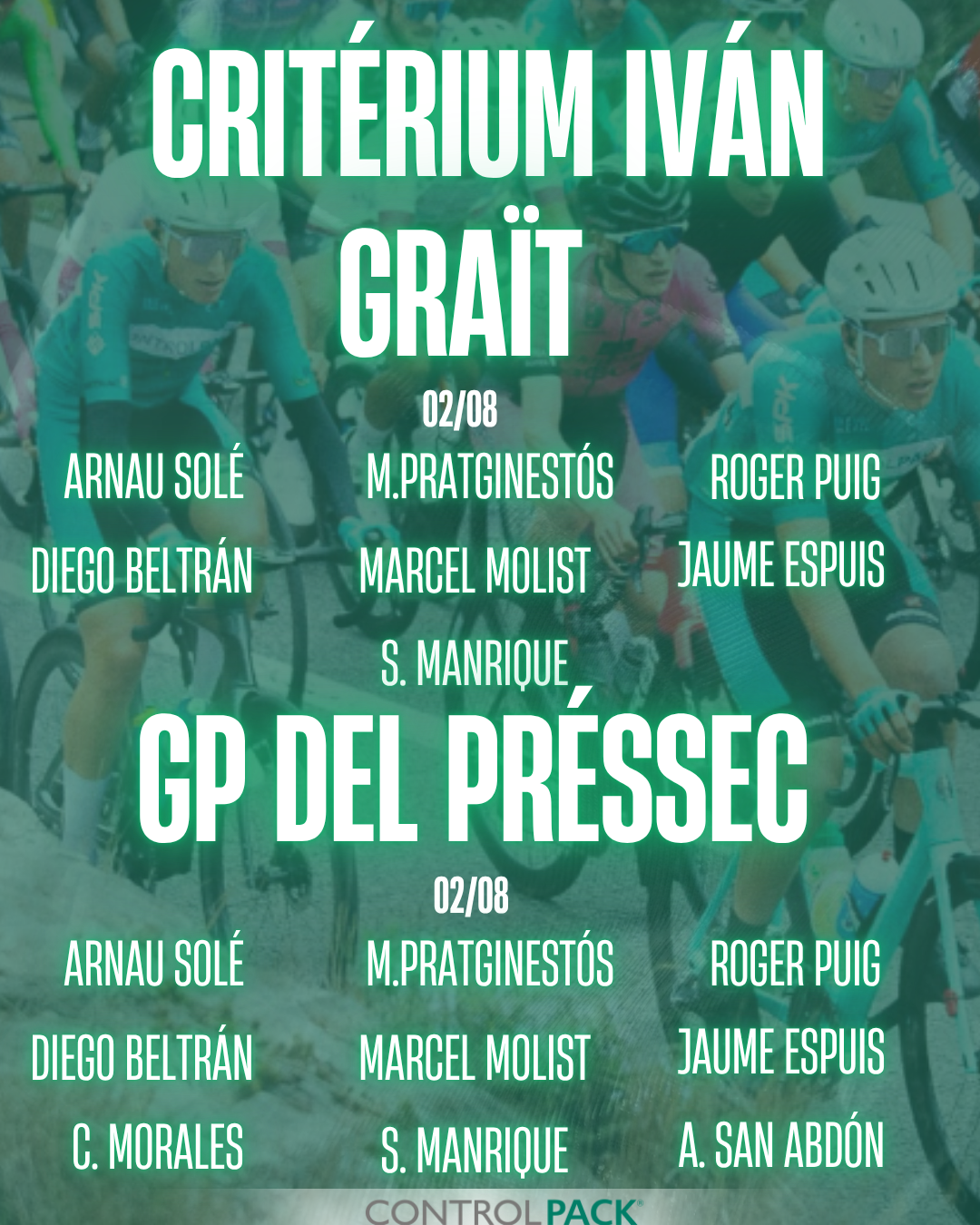 El Controlpack abre el mes de agosto en el Critèrium Iván Graït y en El ...